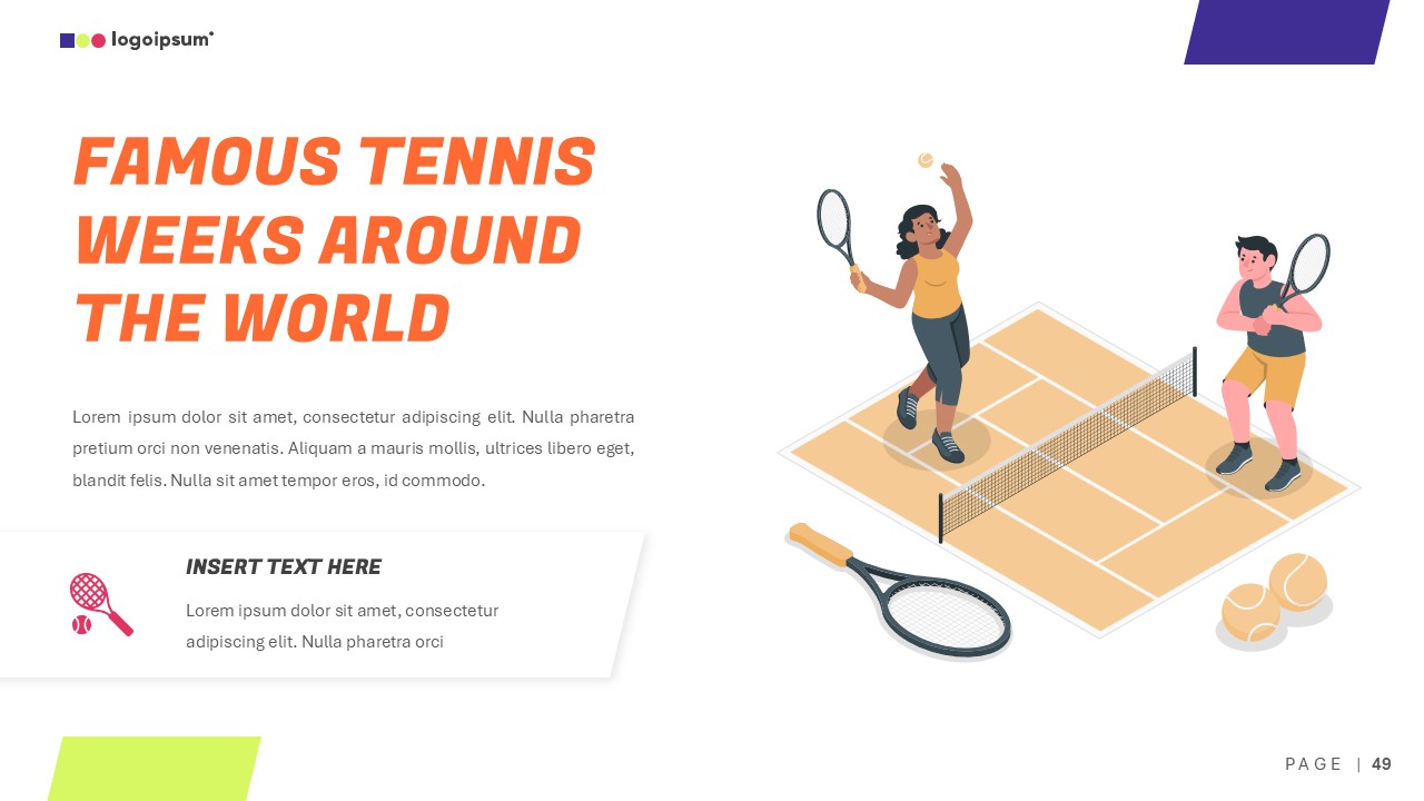 Tenisah - Tennis Presentation Template, Presentation Templates ...