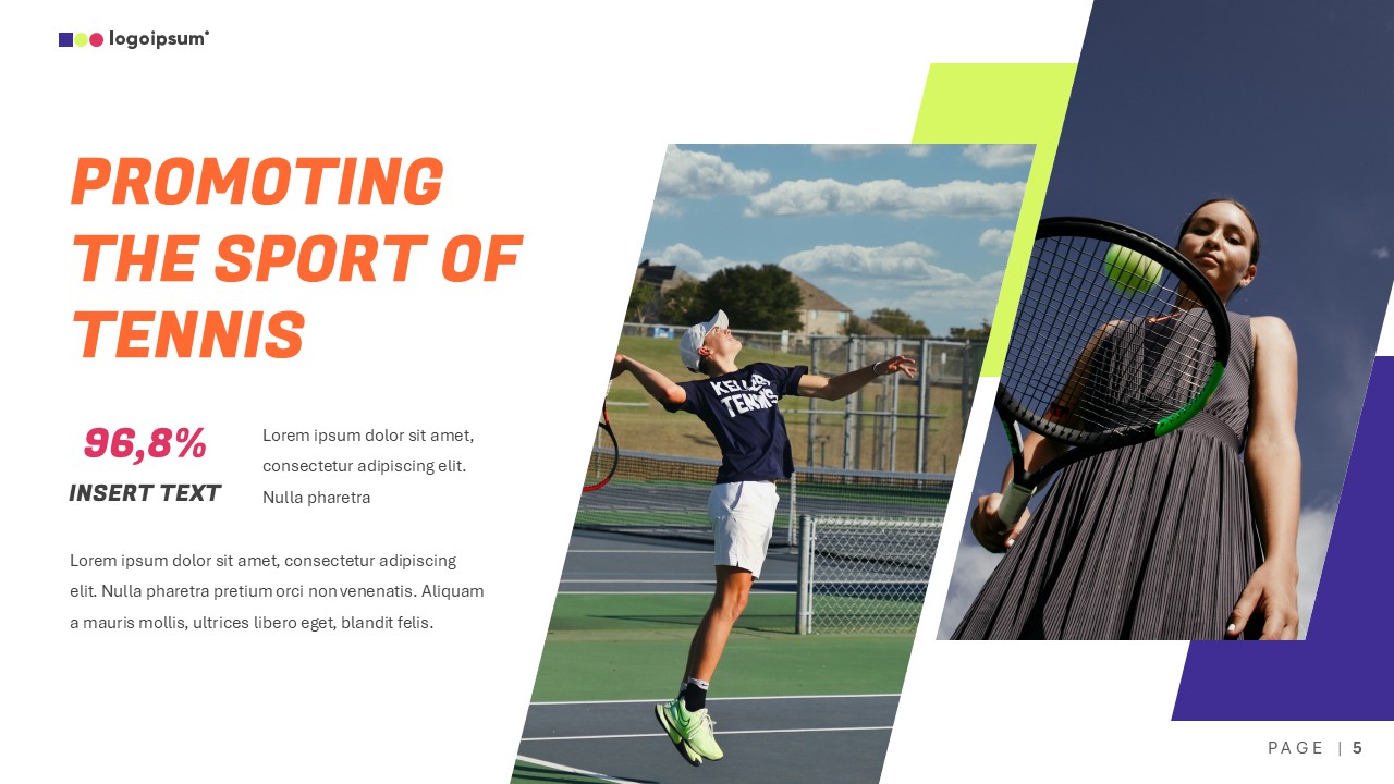 Tenisah - Tennis Presentation Template, Presentation Templates ...