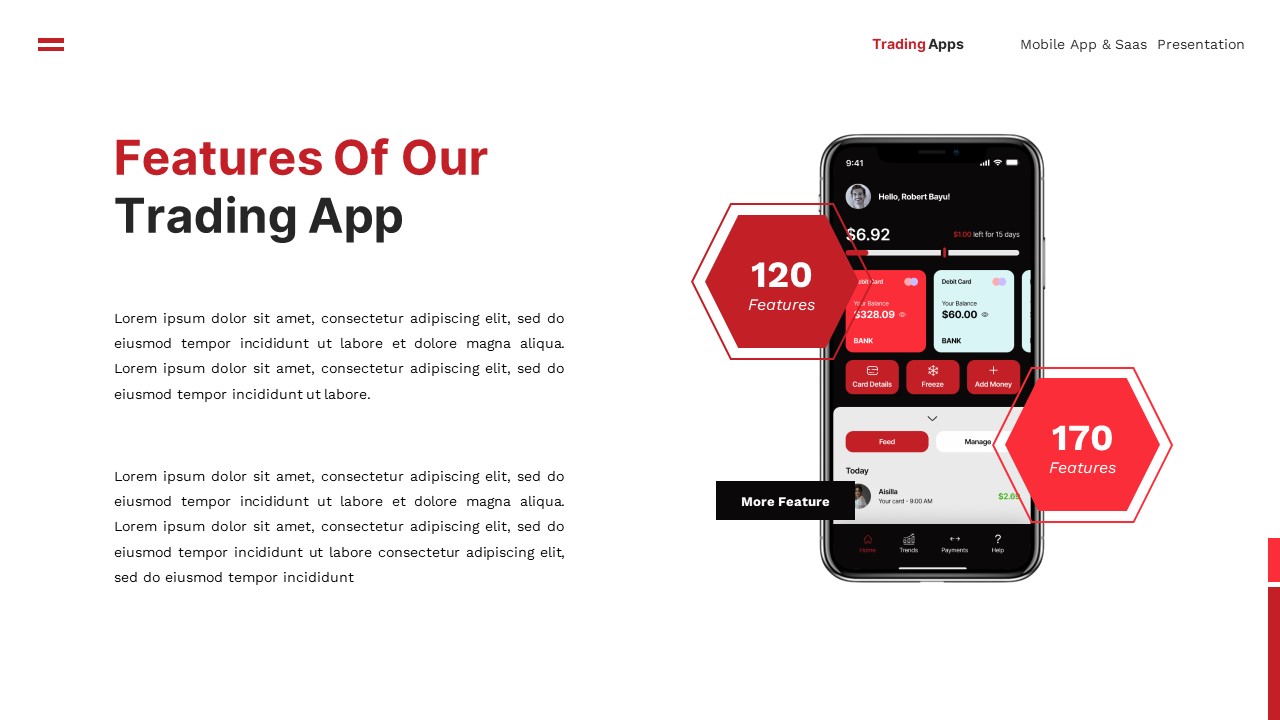 Trading Apps - Mobile App & Saas Powerpoint Templates, Presentation ...