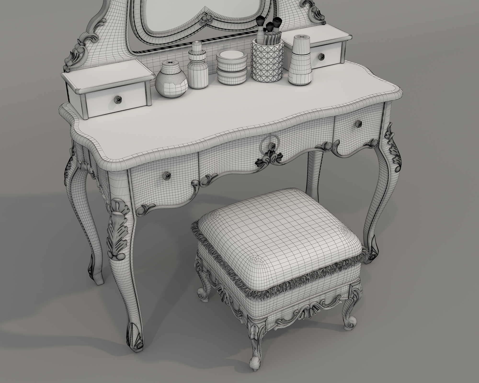 Classic European style Dressing Table 24 by nhattuankts | 3DOcean