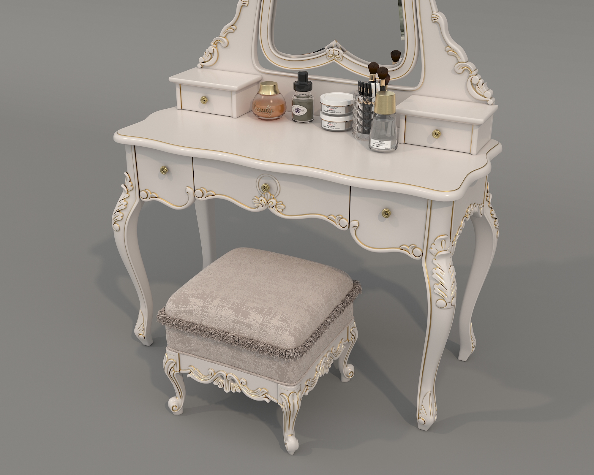 Classic European style Dressing Table 24 by nhattuankts | 3DOcean