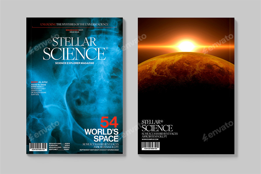 Science Magazine Template, Print Templates | GraphicRiver