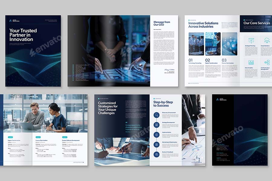 Sales Brochure Template, Print Templates | GraphicRiver