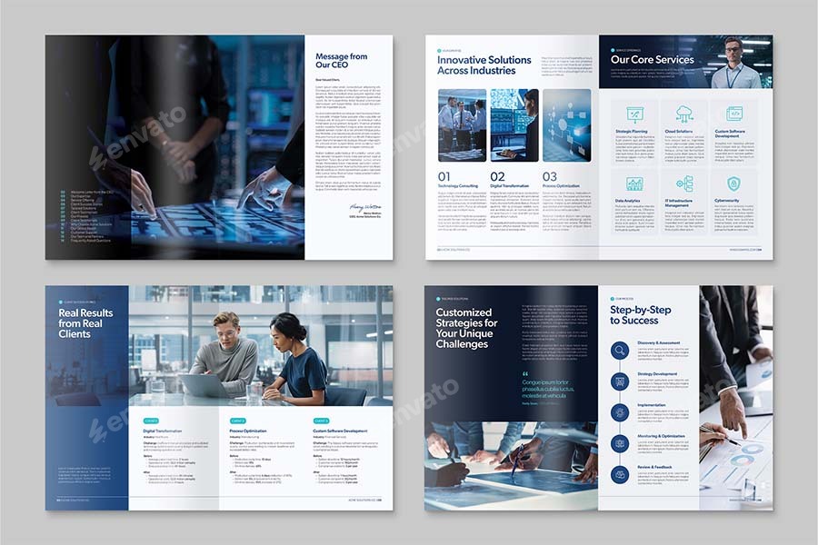 Sales Brochure Template, Print Templates | GraphicRiver