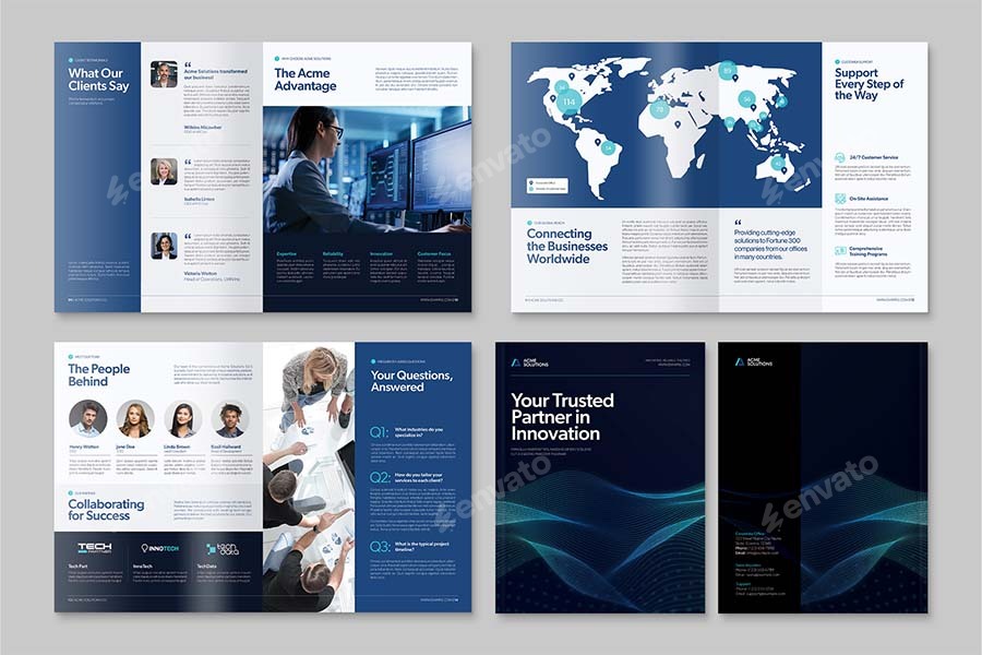 Sales Brochure Template, Print Templates | GraphicRiver