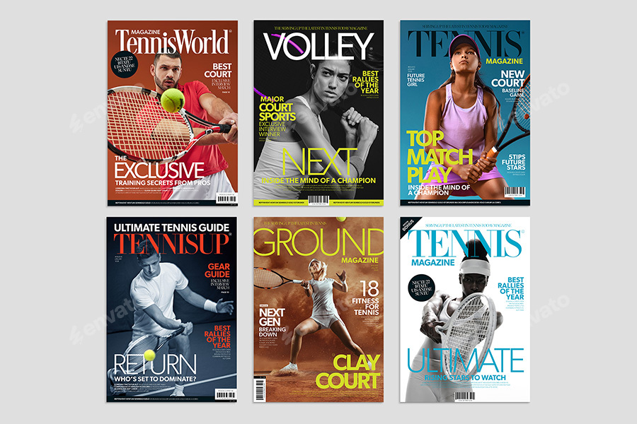Magazine Covers Set, Print Templates | GraphicRiver