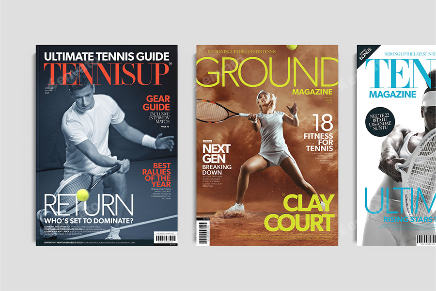 Magazine Covers Set, Print Templates | GraphicRiver