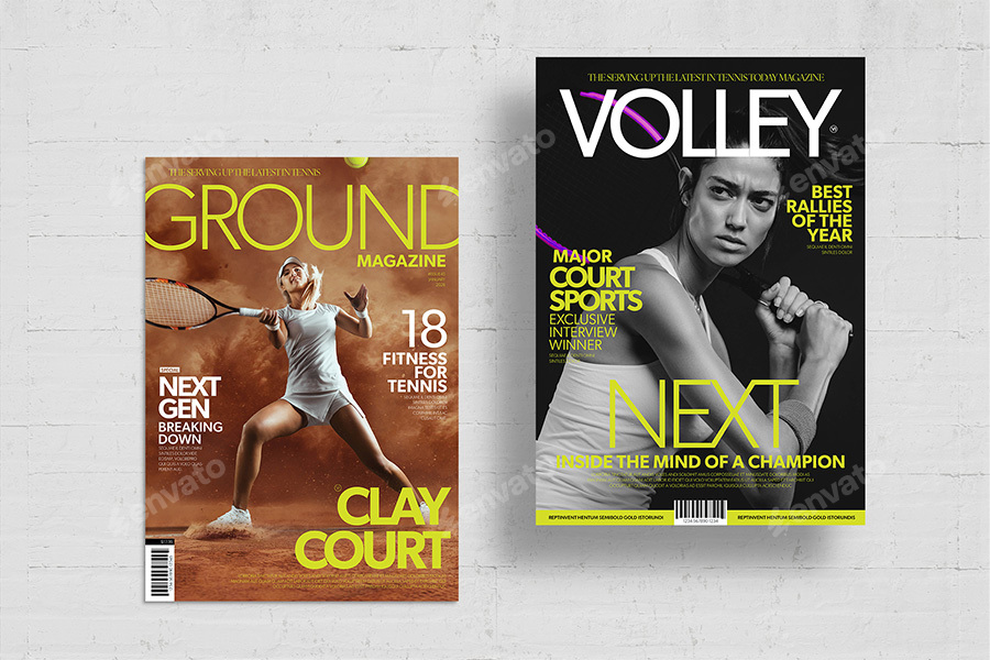 Magazine Covers Set, Print Templates | GraphicRiver