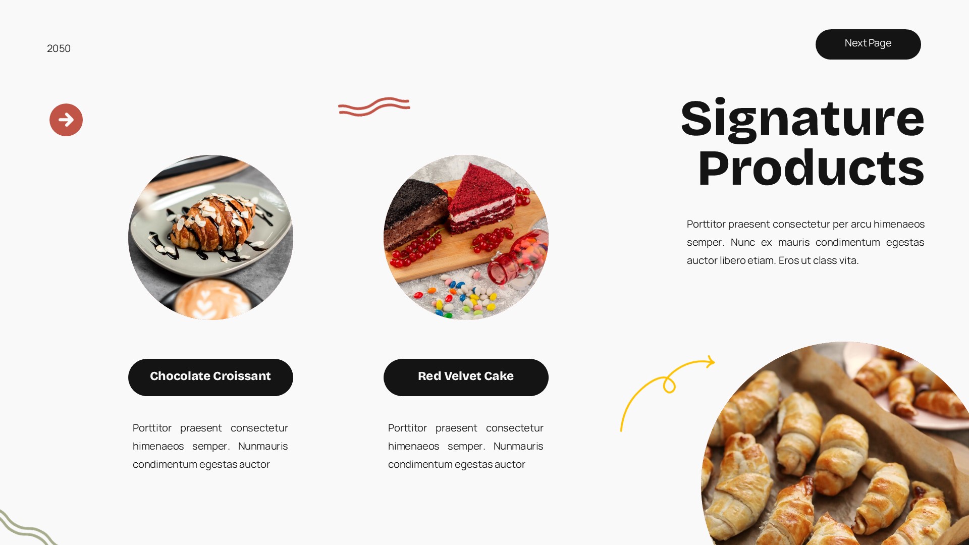 Red White Creative Bakery Company Profile Presentation, Presentation ...