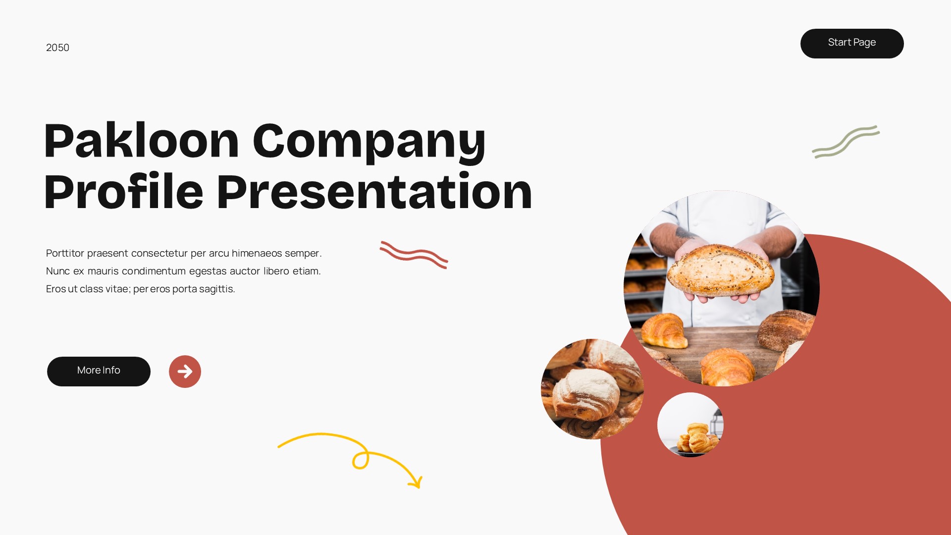 Red White Creative Bakery Company Profile Presentation, Presentation ...