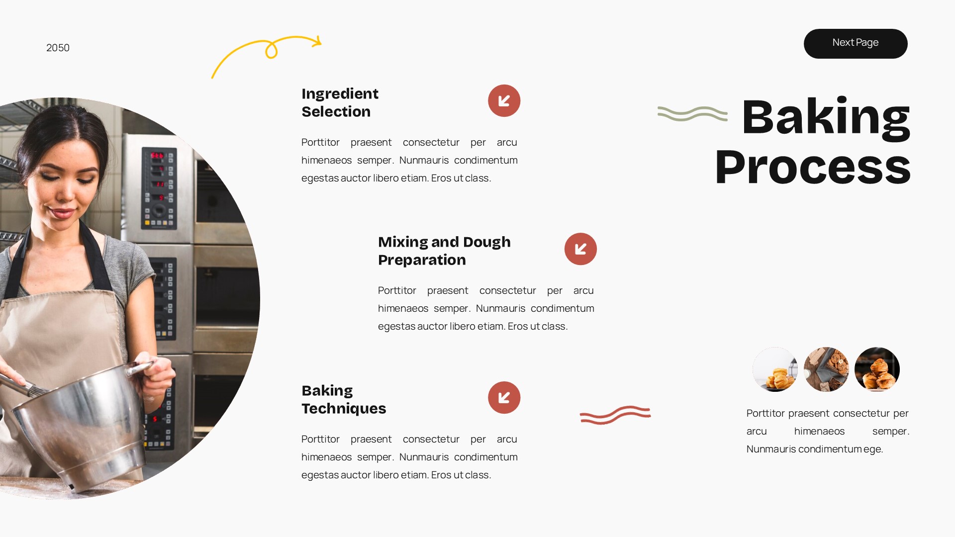 Red White Creative Bakery Company Profile Presentation, Presentation ...