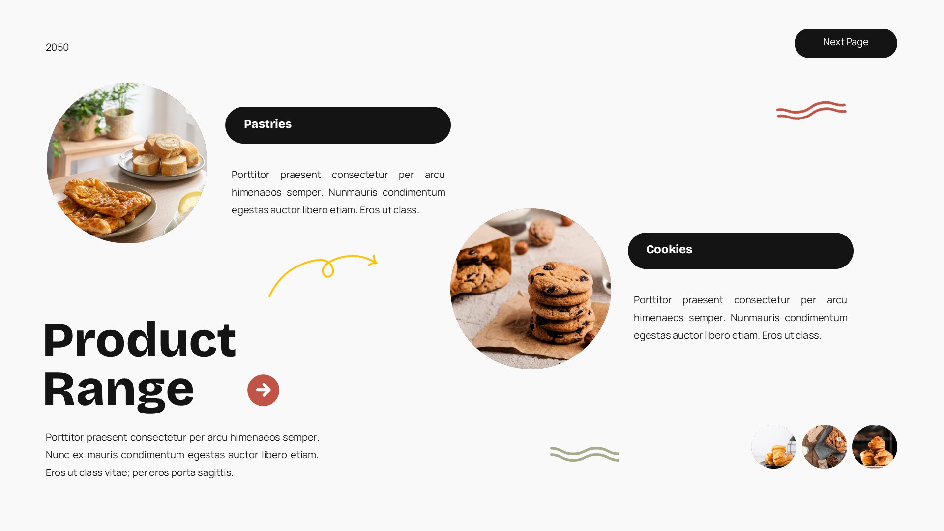 Red White Creative Bakery Company Profile Presentation, Presentation ...