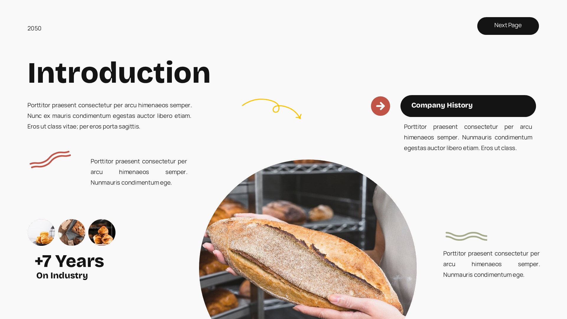 Red White Creative Bakery Company Profile Presentation, Presentation ...