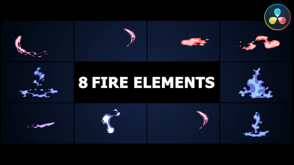 Fire Elements for DaVinci Resolve, DaVinci Resolve Templates | VideoHive