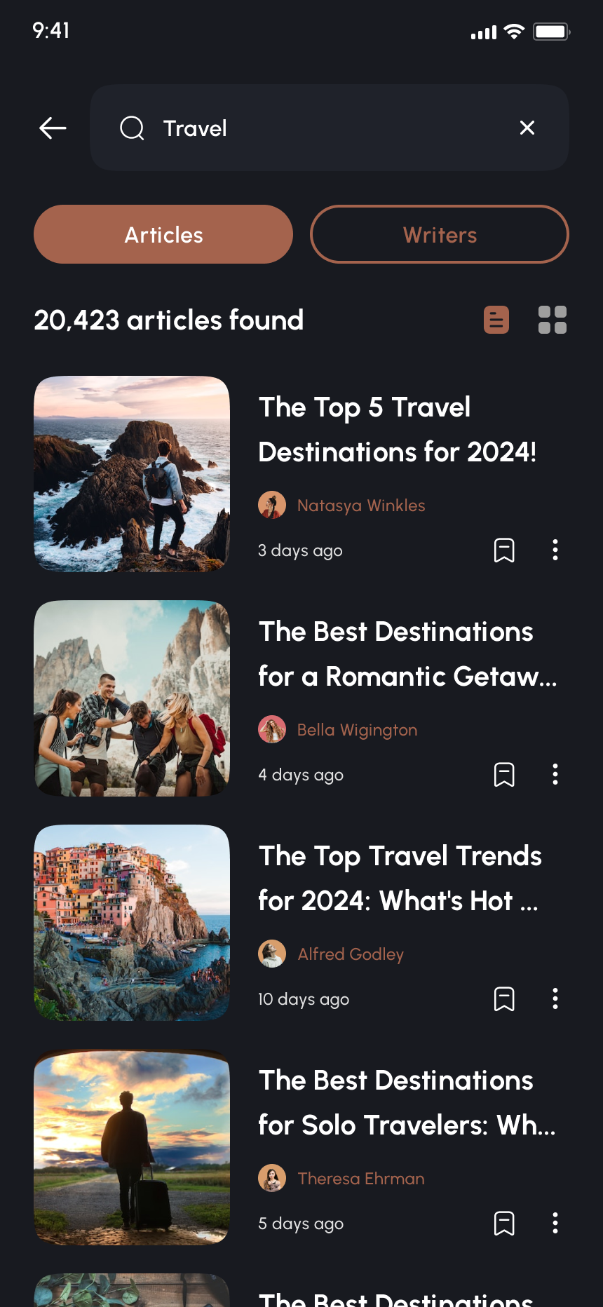 Artically - Article & Blog App React Native CLI Ui Kit by JsmThemes