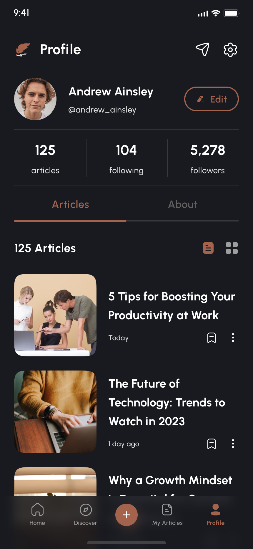 Artically - Article & Blog App React Native CLI Ui Kit by JsmThemes