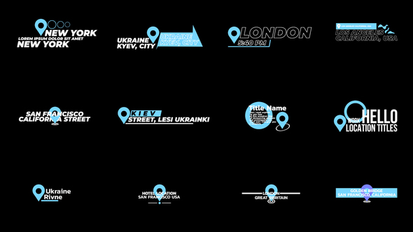 Location Titles | MOGRT, Premiere Pro Templates | VideoHive