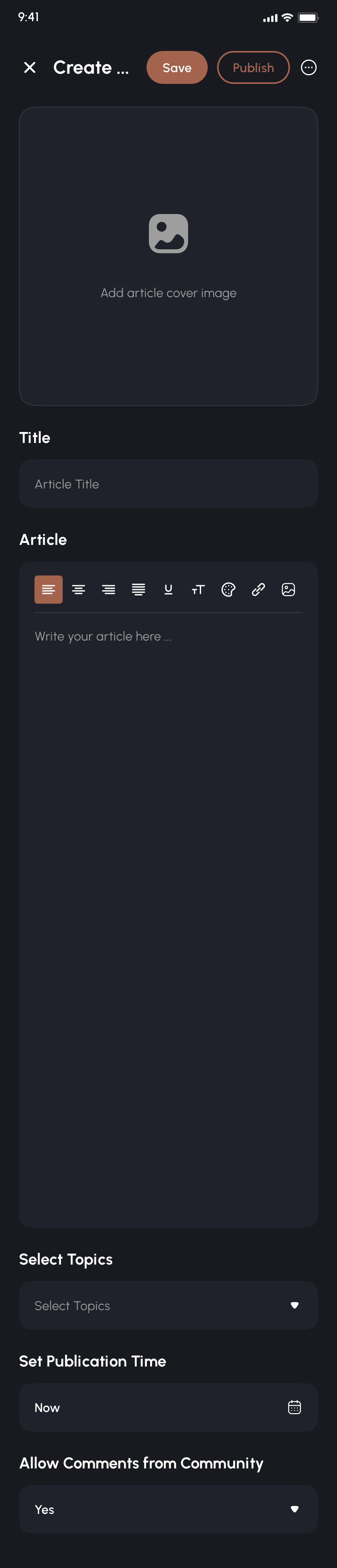 Artically - Article & Blog App React Native Expo Ui Kit by JsmThemes