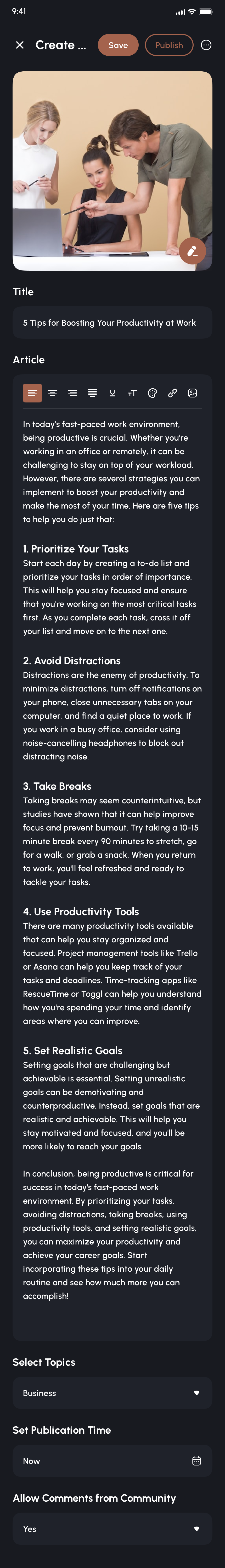 Artically - Article & Blog App React Native Expo Ui Kit by JsmThemes