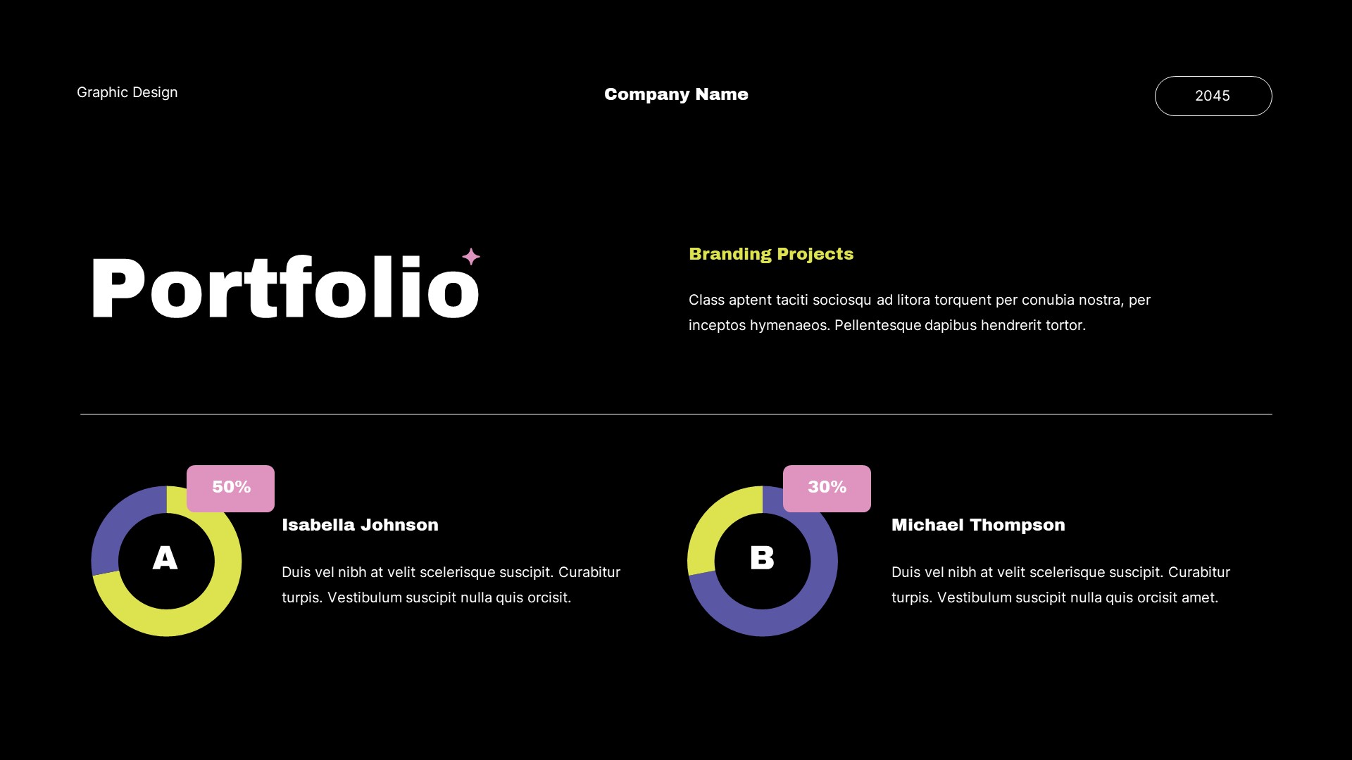 Colorful Creative Graphic Design Portfolio PowerPoint Presentation ...