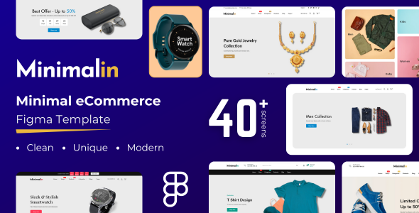Minimalin - Minimal Multipurpose eCommerce Figma Template by Marino-Themes