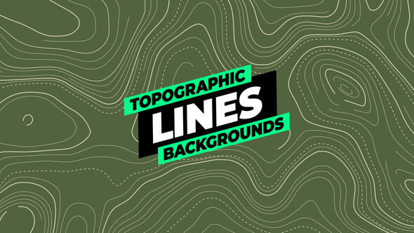 Topographic Lines Backgrounds, After Effects Project Files | VideoHive