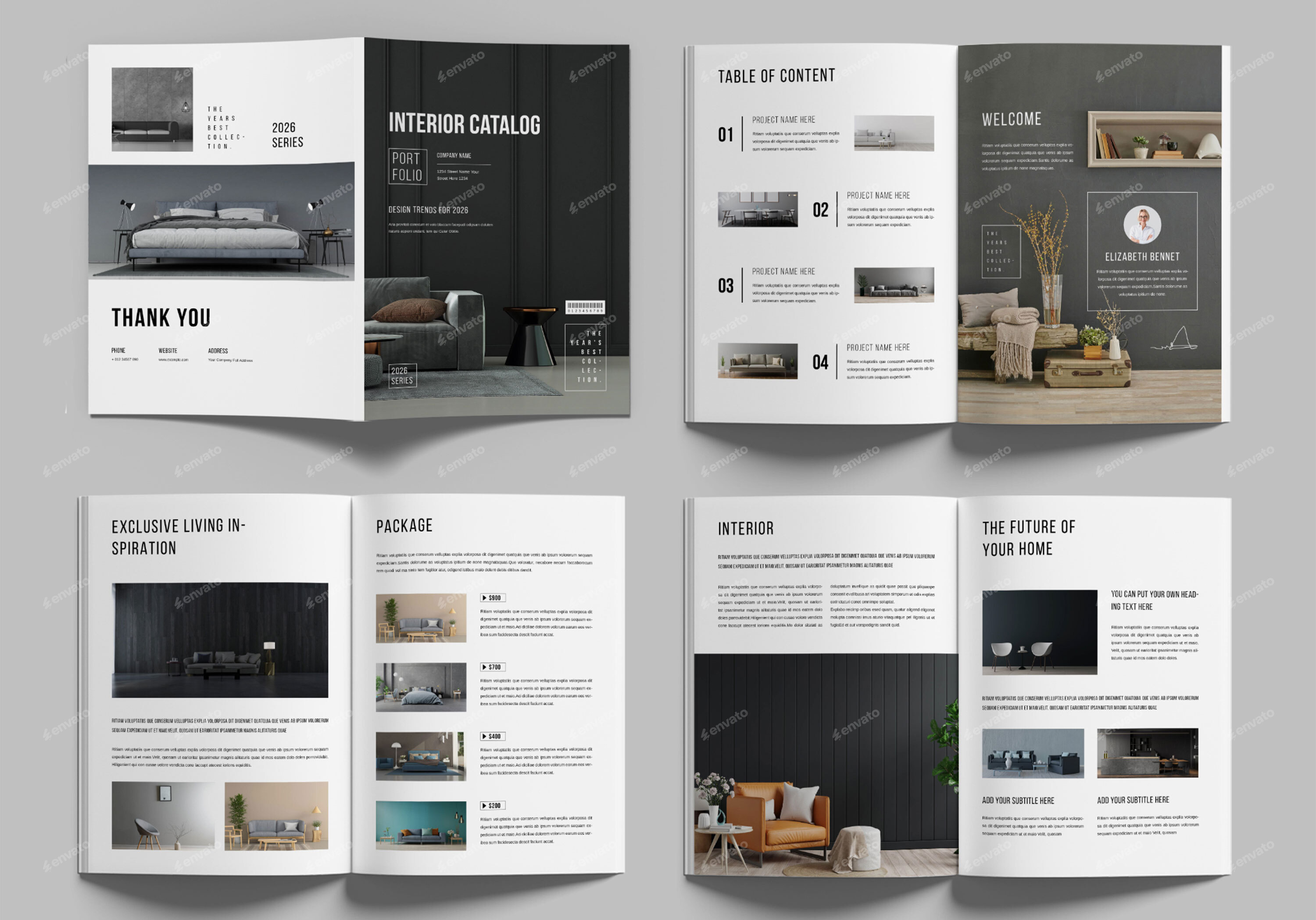 Interior Catalog Design Template Layout, Print Templates | GraphicRiver