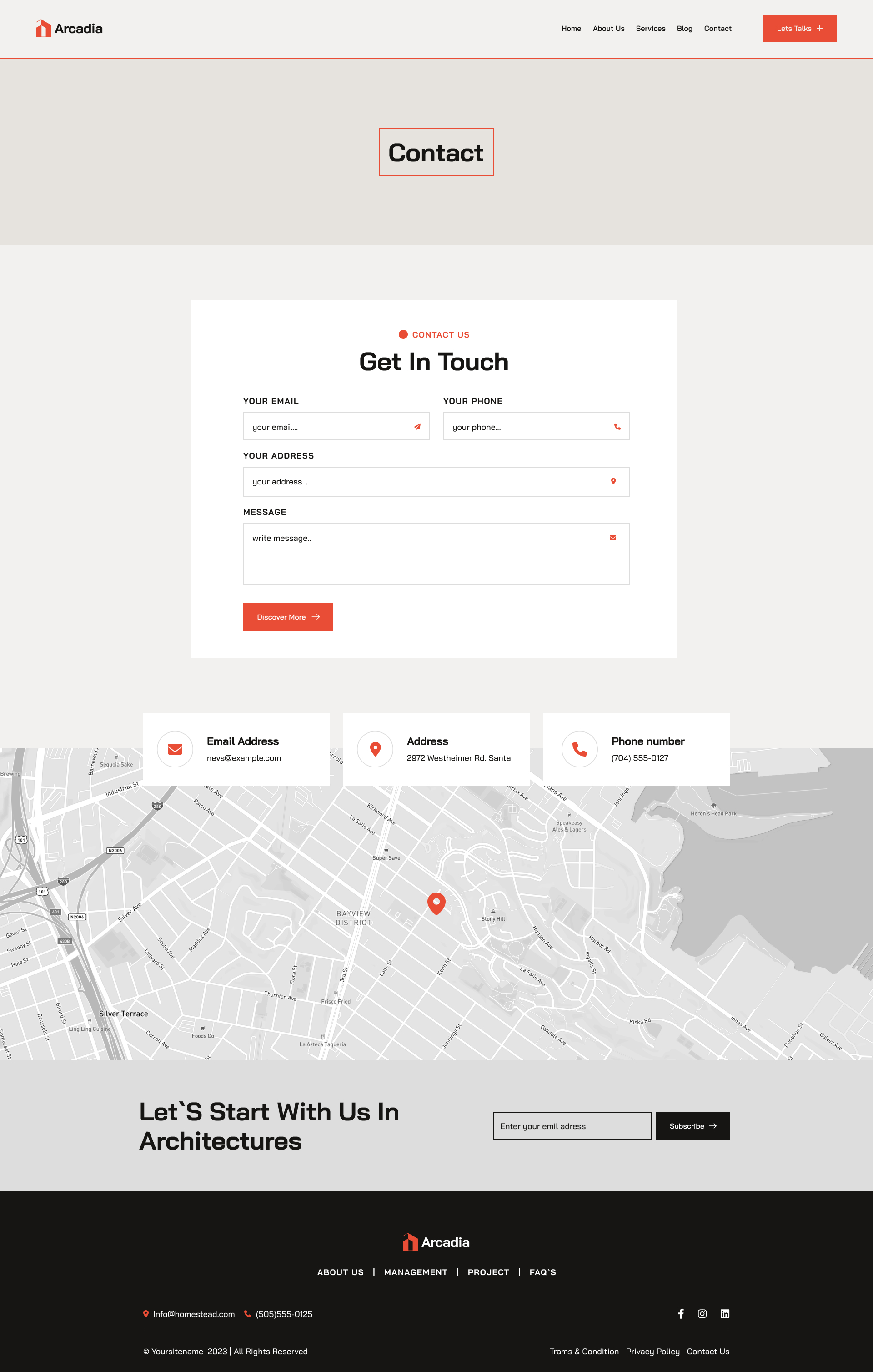 Arcadia - Architecture Figma Template by Mugli | ThemeForest