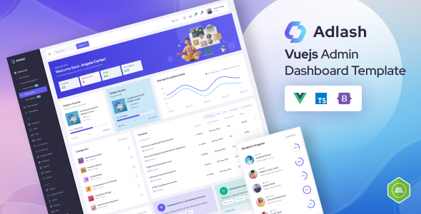 Adlash - Vuejs Admin Dashboard Template by EnvyTheme | ThemeForest