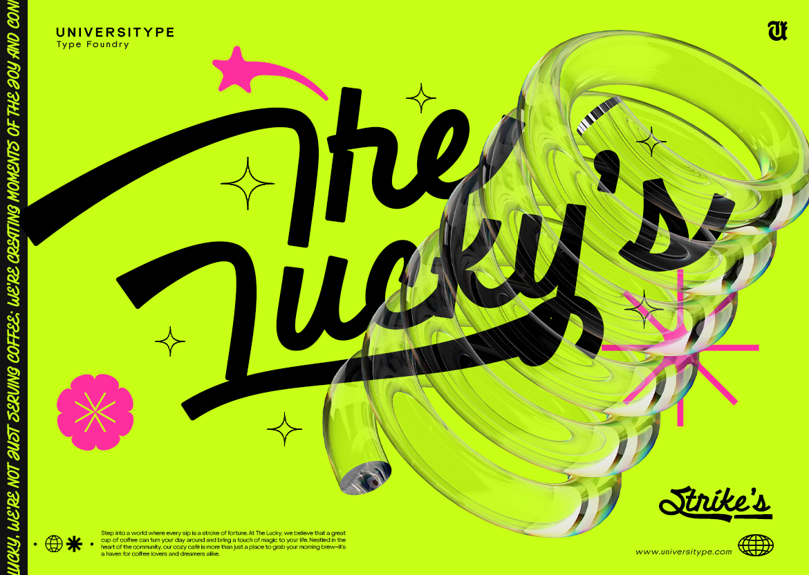 UT Stickers - A Modern Script Font, Fonts | GraphicRiver