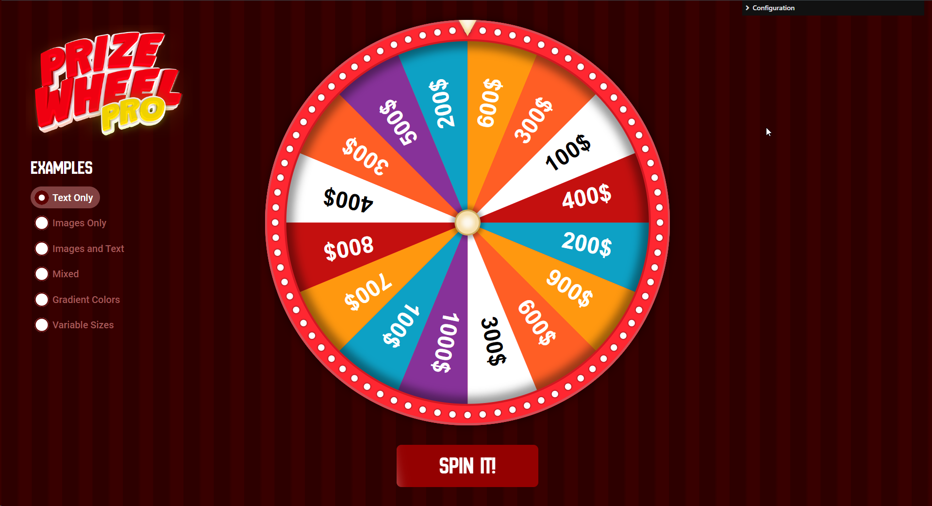 Prize Wheel Pro by binaryprovid3r | CodeCanyon