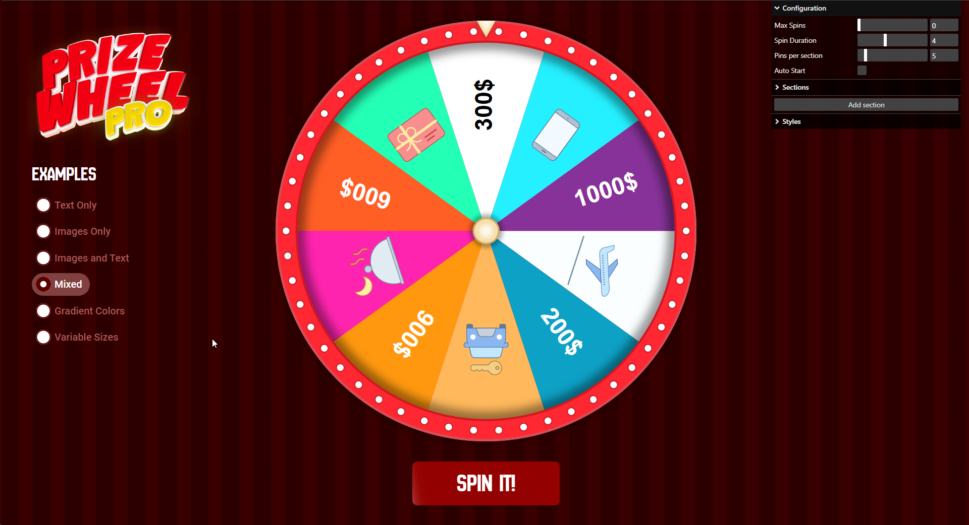 Prize Wheel Pro by binaryprovid3r | CodeCanyon