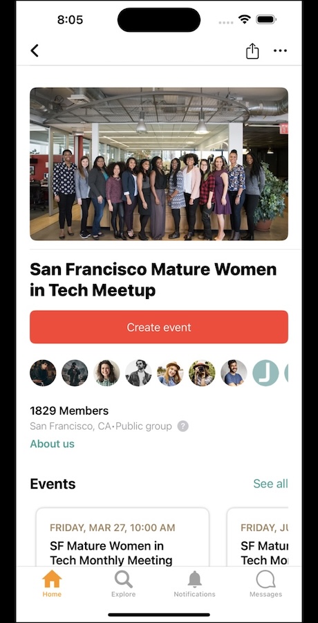 Meetup App Clone UI Template by knobapps | CodeCanyon