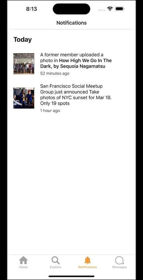 Meetup App Clone UI Template by knobapps | CodeCanyon