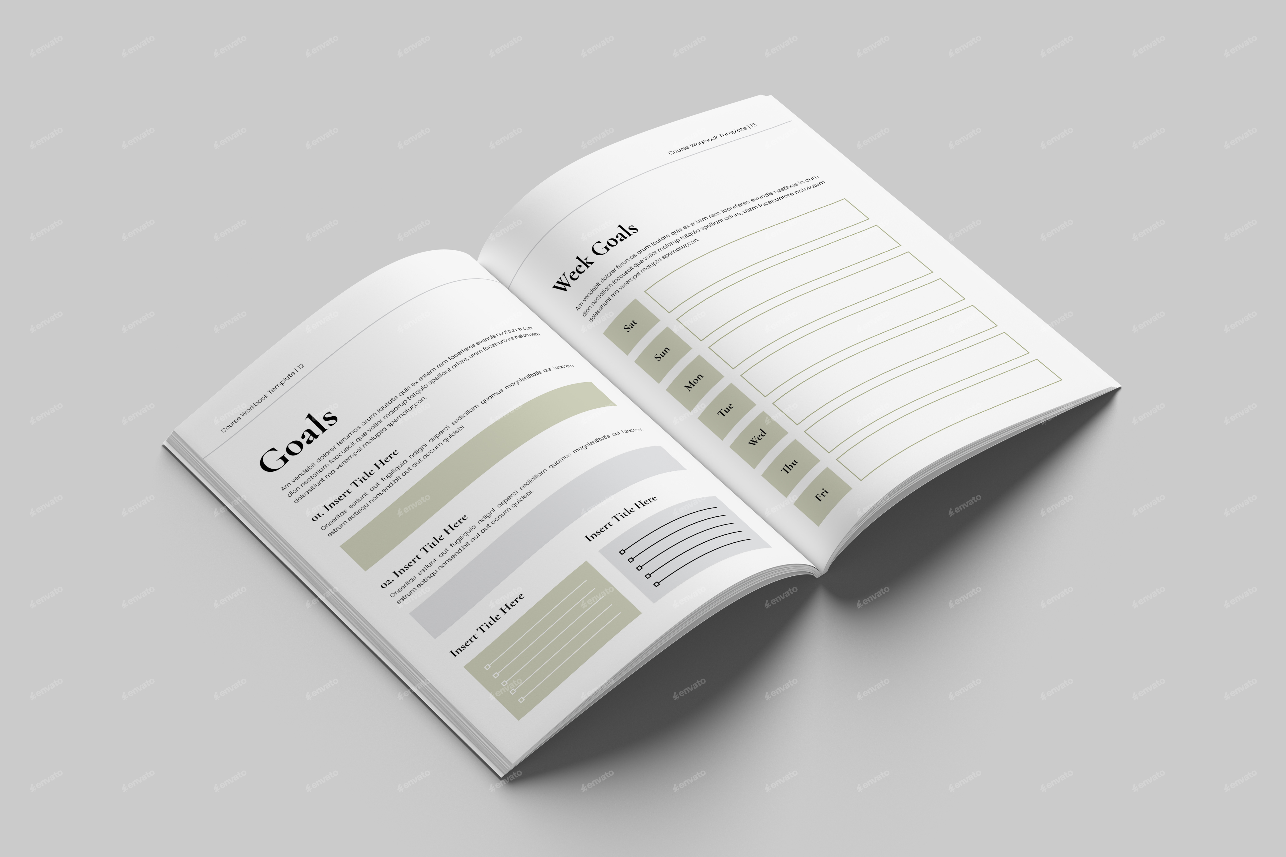 Course Workbook Template, Print Templates | GraphicRiver