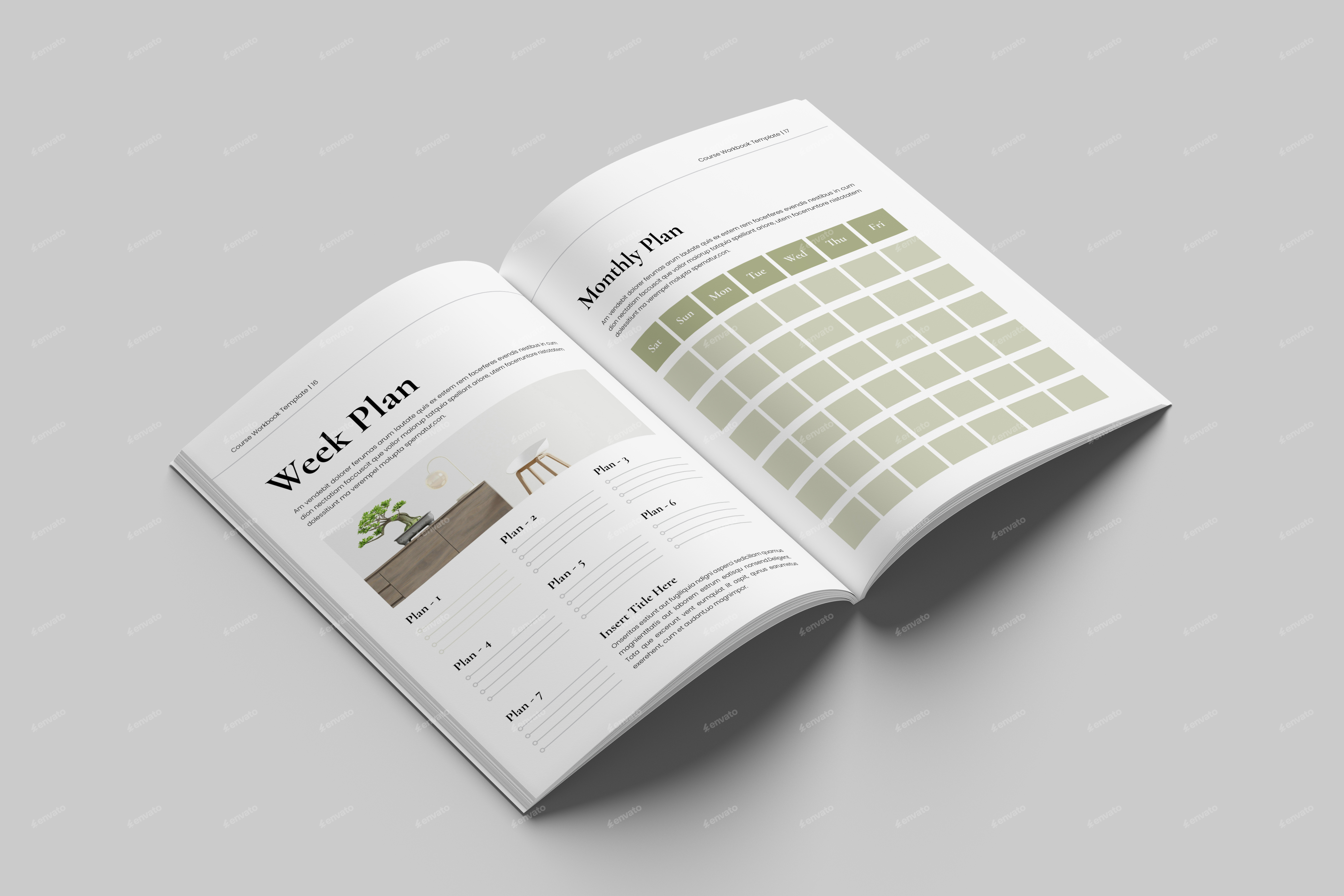 Course Workbook Template, Print Templates | GraphicRiver