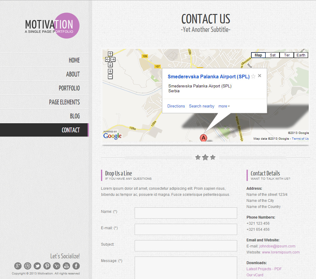 Motivation - Responsive Single Page HTML Template by HedgehogCreative