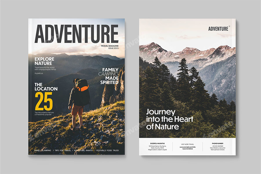 Travel Magazine Template, Print Templates | GraphicRiver