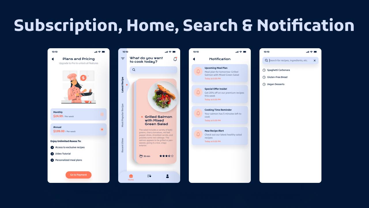 dish-discover - Online Cooking Mobile App Template - Flutter - Android/iOS UI Kit by idea2code ...