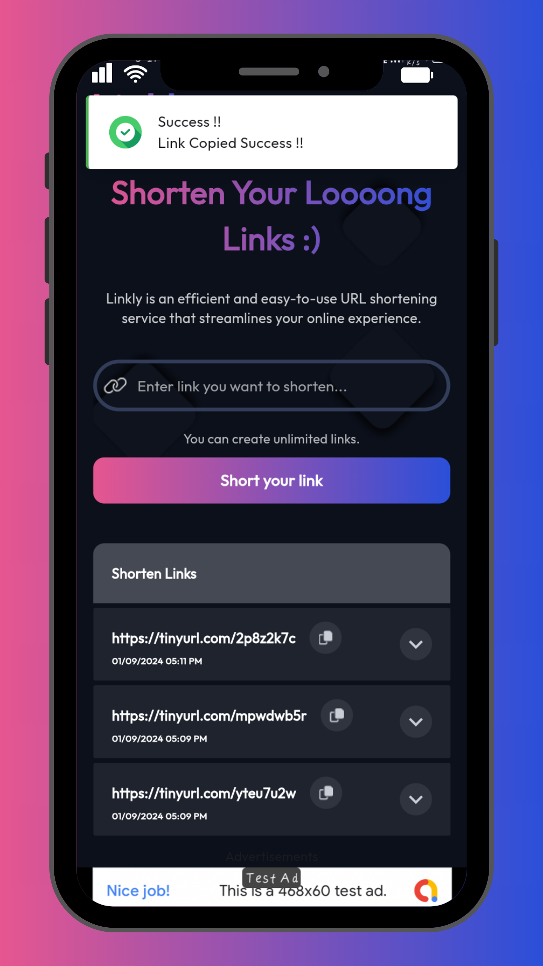Linkly - URL Shortener With Ads by RoboCorp | CodeCanyon