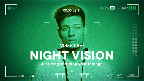 Night Vision Video Effect Template, After Effects Project Files | VideoHive