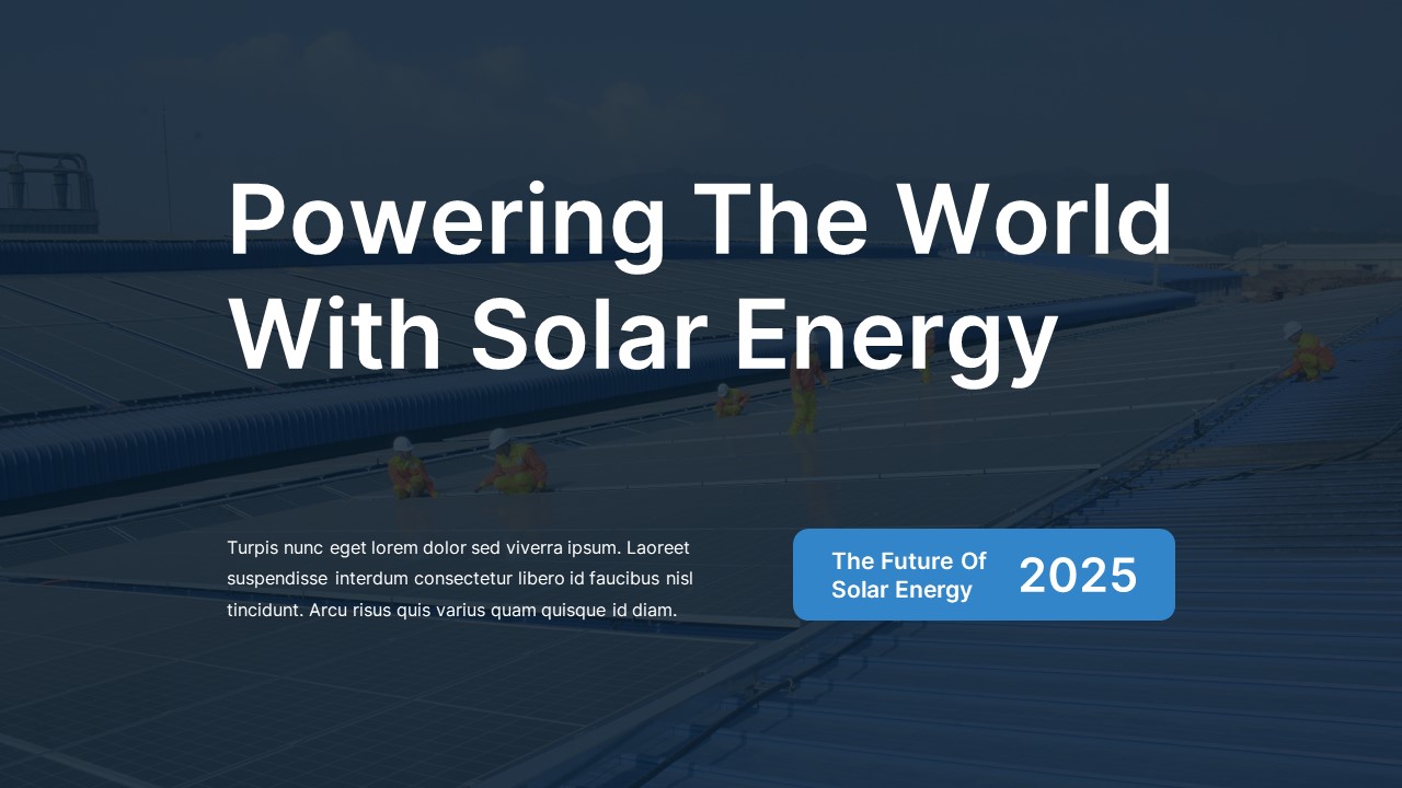 Solar - Business Solar Energy Presentation GSL Template, Presentation ...