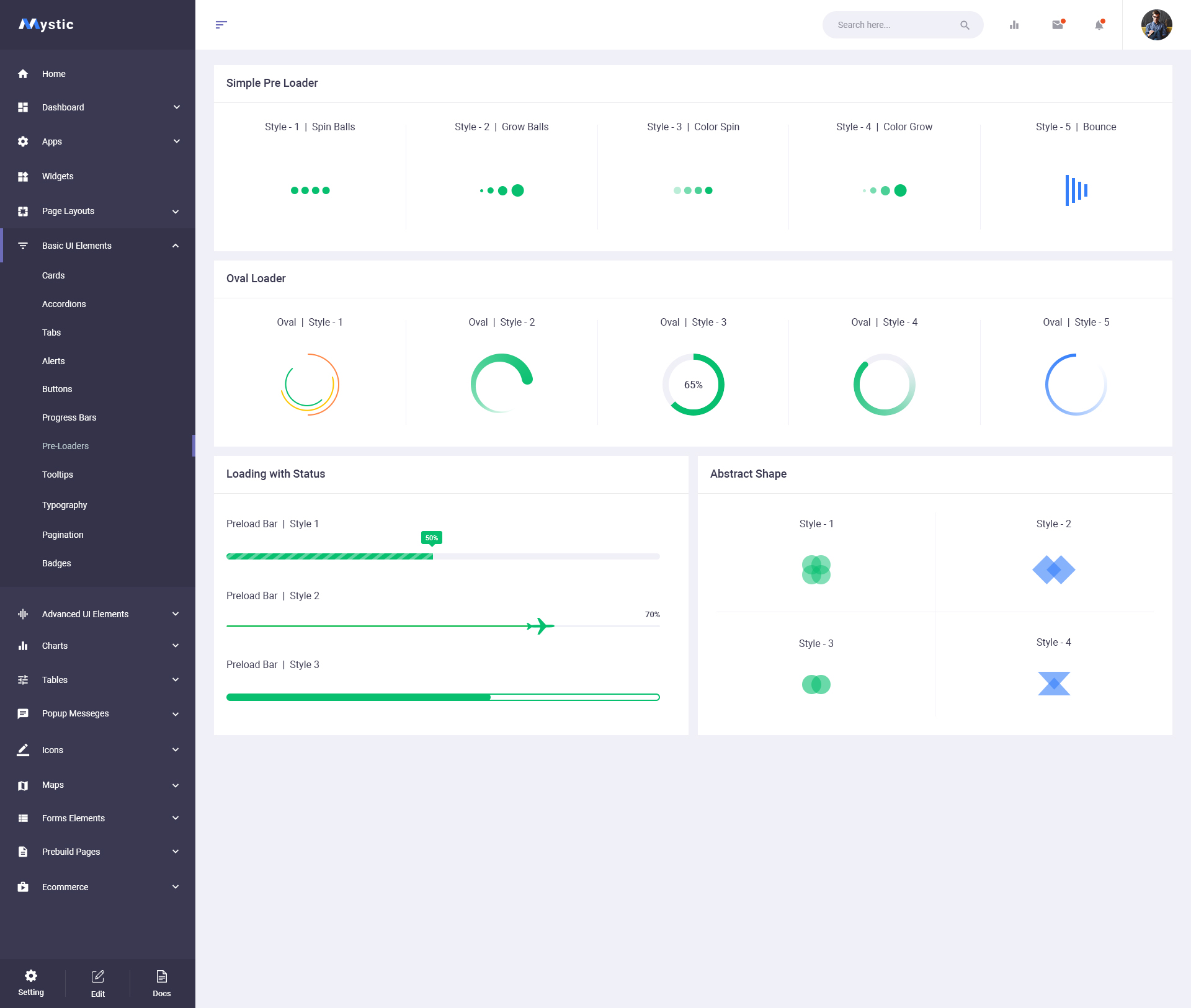 Mystic | Admin Dashboard XD Template by metropolitantheme | ThemeForest