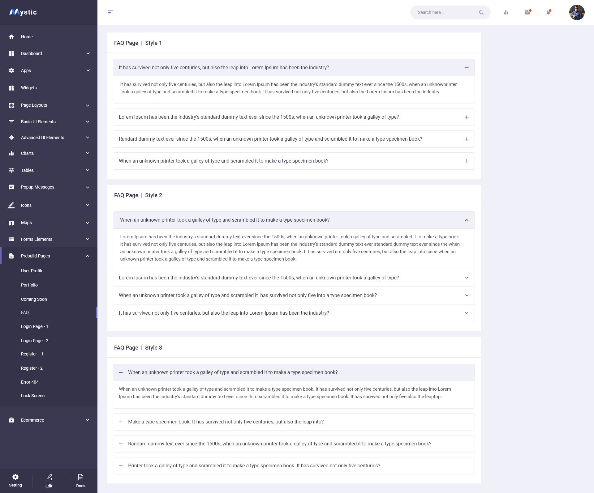 Mystic | Admin Dashboard XD Template by metropolitantheme | ThemeForest