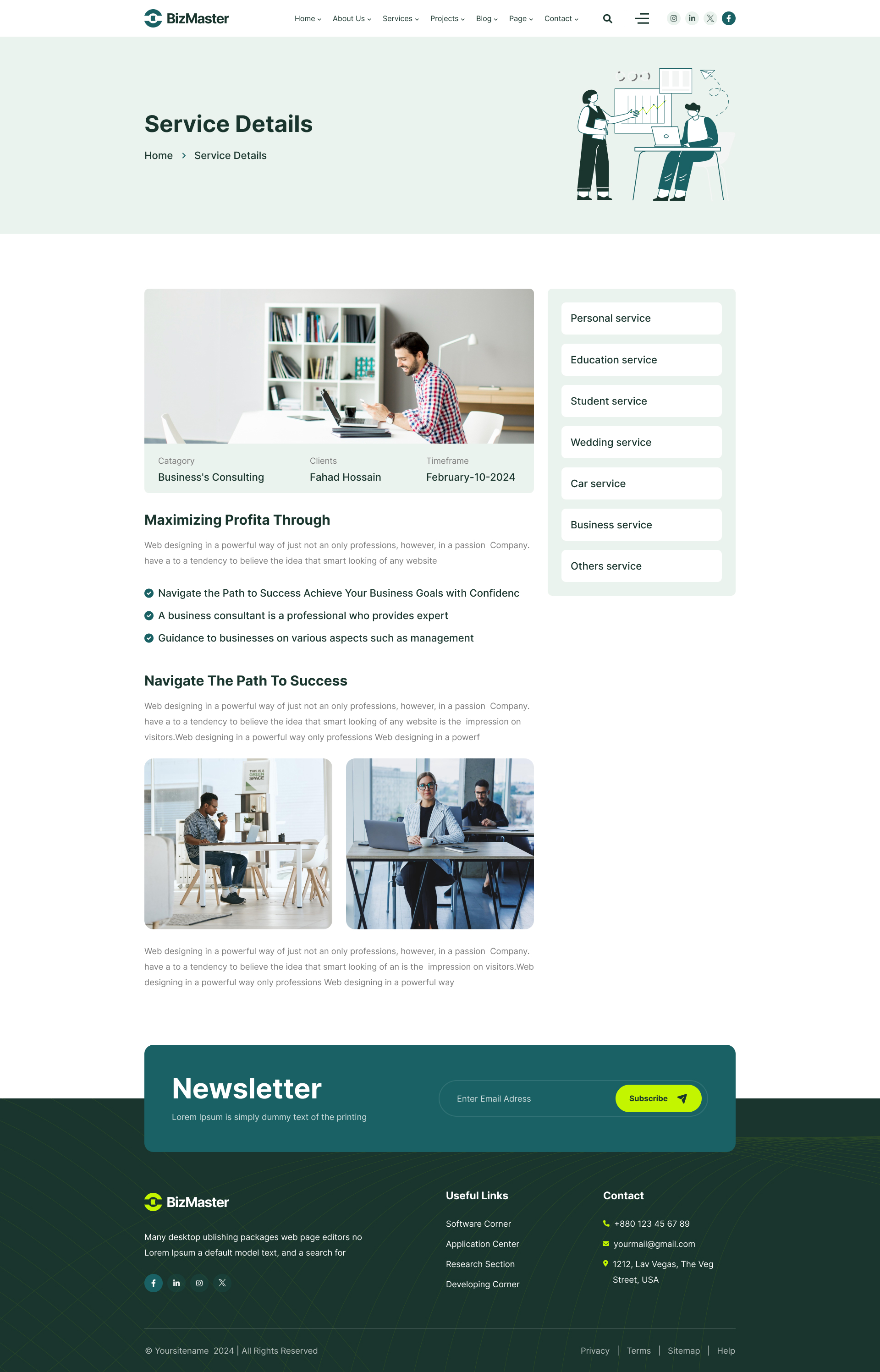 BizMaster - Business Consulting WordPress Theme by wpcodersthemes ...