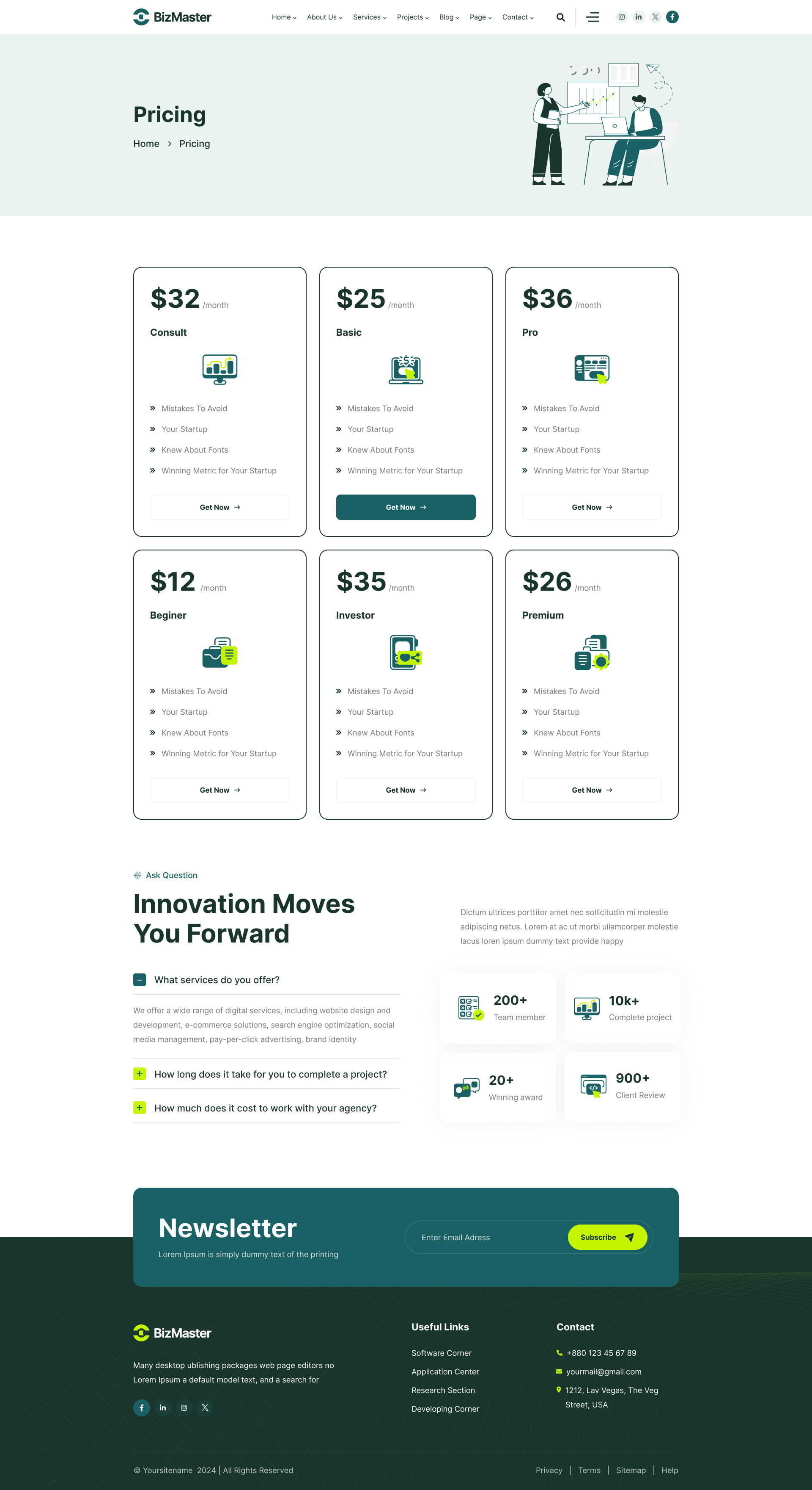 BizMaster - Business Consulting WordPress Theme by wpcodersthemes ...