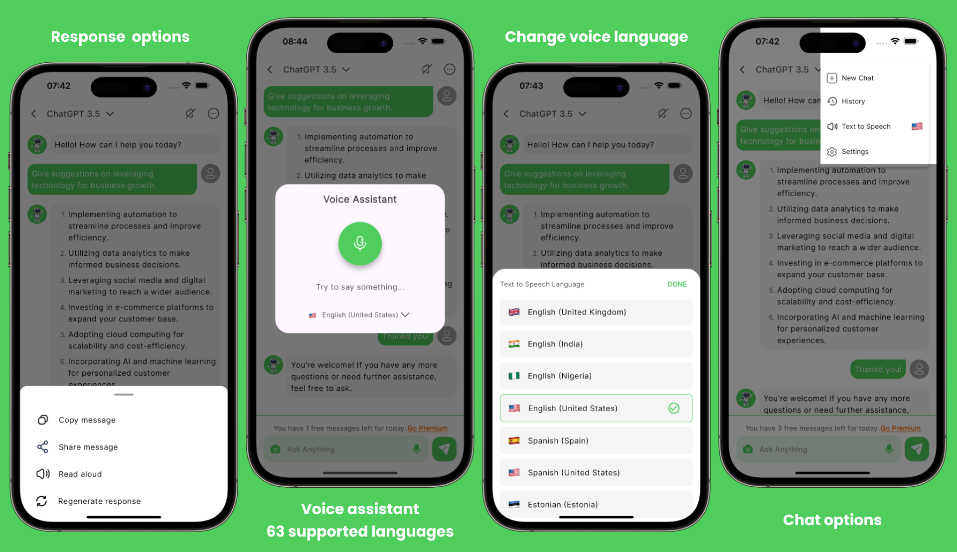 Flutter Chatbot AI - Powered by ChatGPT, GPT-4o & Gemini 1.5 | Image Generator | Voice Assistant ...