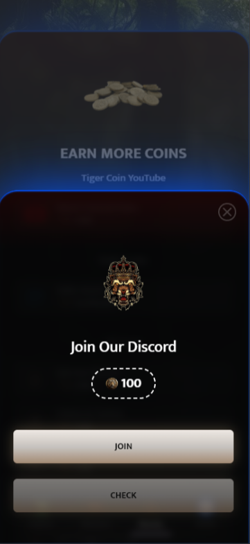 Tiger Crypto Coin Tap-2-Earn Clicker Game With Telegram Mini App + API ...