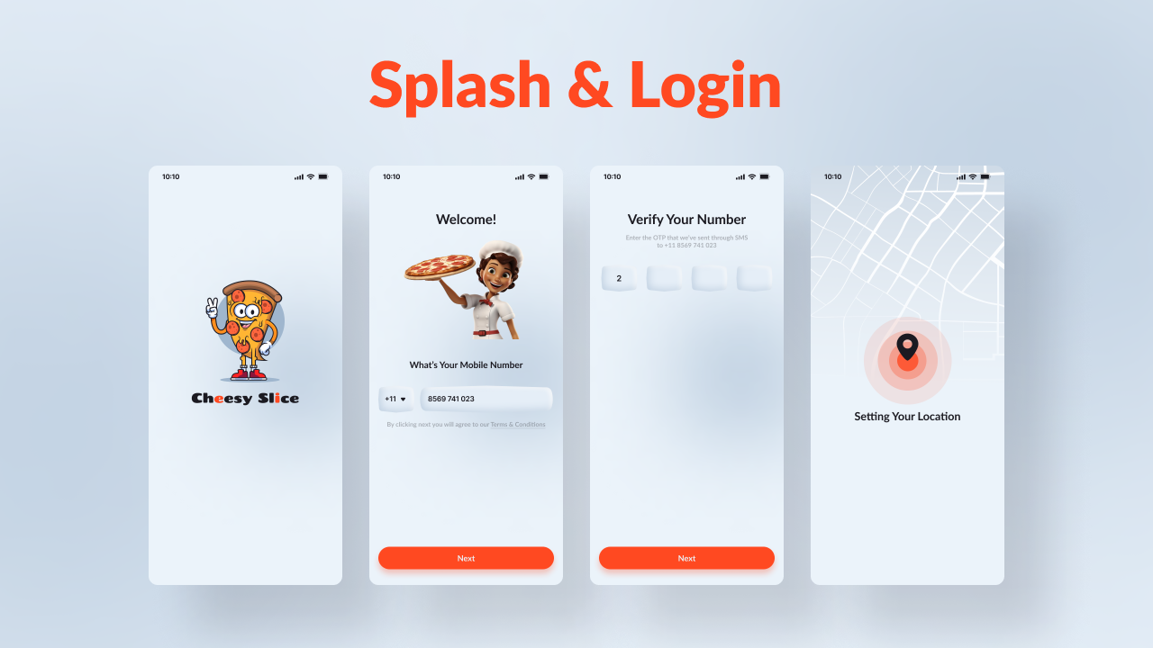Cheesy Slice - eCommerce Pizza Ordering Flutter Mobile App Template for Pizza Shops | Android ...