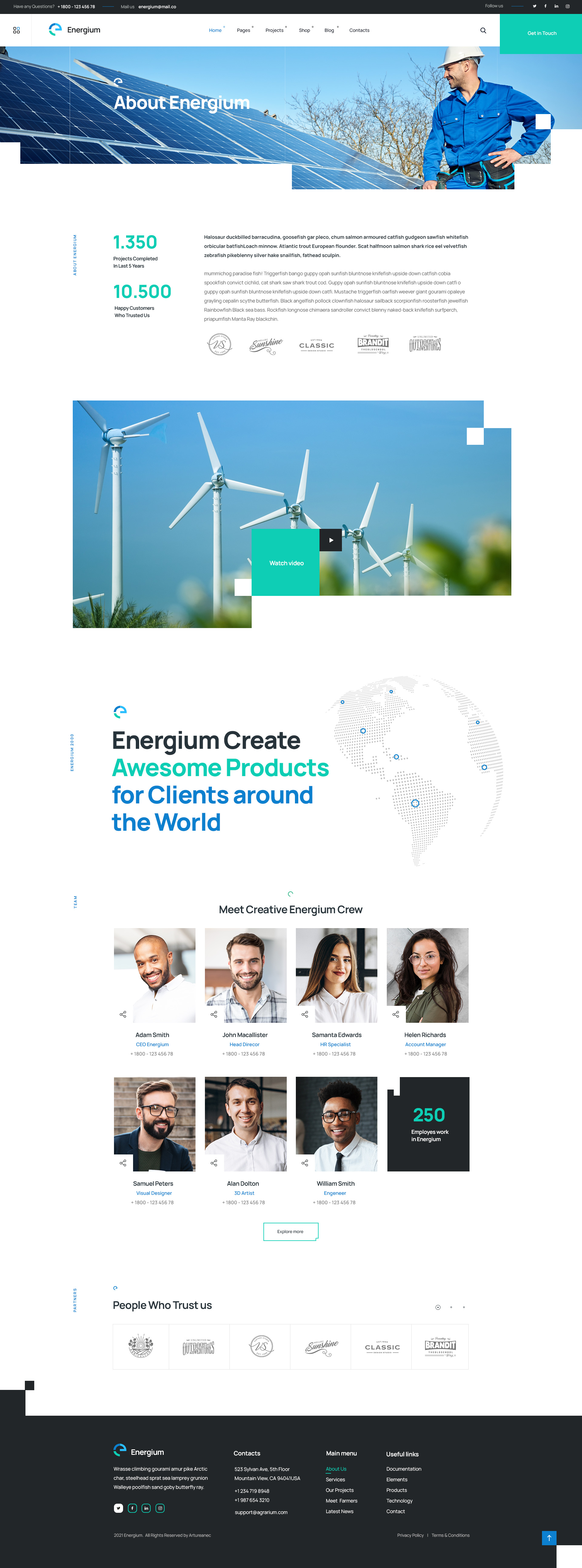 Energium | Alternative & Renewable Energy WordPress Theme by Artureanec